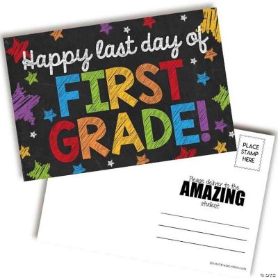 AmandaCreation Last Day Of 1st Grade Postcards 30pc. | Oriental Trading