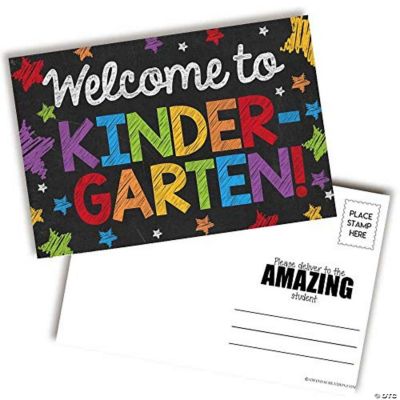 AmandaCreation Chalkboard Welcome To Kindergarten Back to School ...