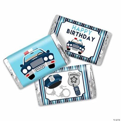 AmandaCreation Police Officer Mini Candybar Wrappers 45pcs | Oriental ...