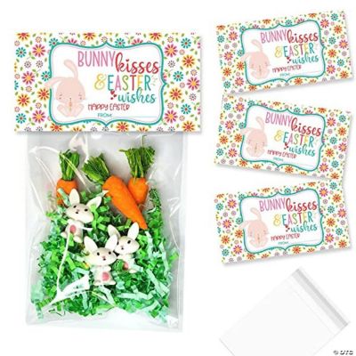 AmandaCreation Bunny Kisses Easter Treat Bags 40pcs. | Oriental Trading