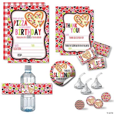 AmandaCreation Heart Shaped Pizza Party Bundle 381pc. | Oriental Trading