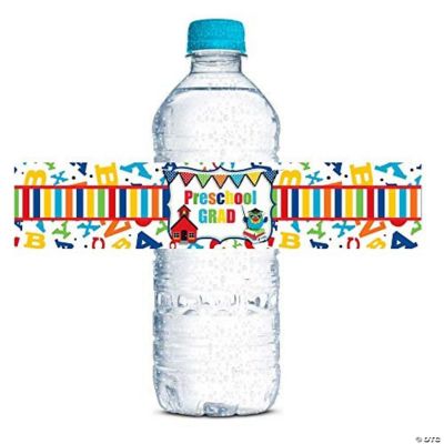 AmandaCreation Preschool Graduation Water Bottle Wrappers 20pcs ...
