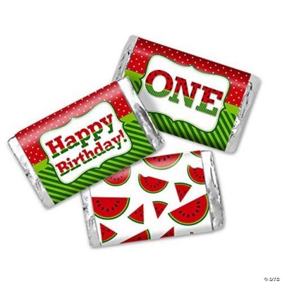 AmanadaCreation Watermelon 1st Birthday Mini Candybar Wrappers 45pcs ...