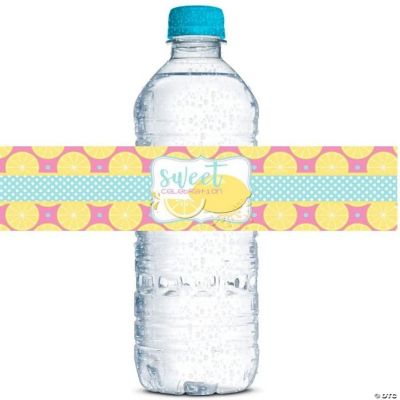 AmandaCreation Lemon Sweetie Lemonade Water Bottle Wrappers 20pcs ...