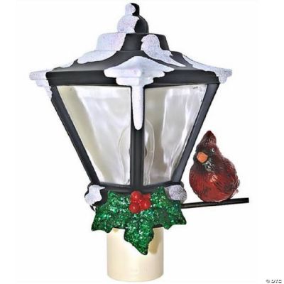 Lantern with Cardinal Flicker Night Light Swivel Plug 6 Inch | Oriental ...