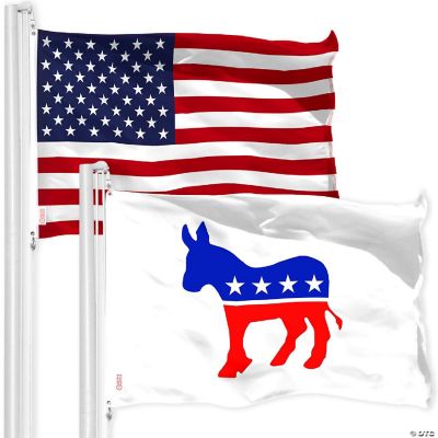 G128 3x5ft Combo USA Democratic Party Printed 150D Polyester Brass ...