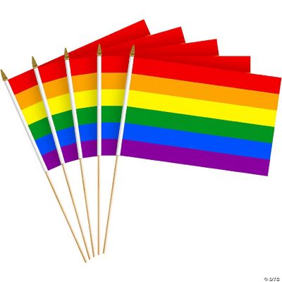 G128 8x12 Inches 12PK LGBT Rainbow Pride Printed 150D Polyester ...