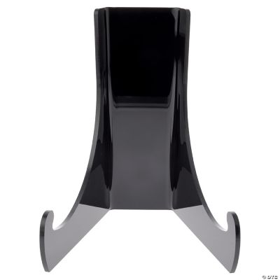 Plymor Black Acrylic Flat Back Easel with Deep Support Ledges, 7.5" H x ...