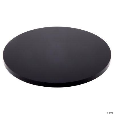 Plymor Black Acrylic Round Standard-Edge Display Base, 7" W x 7" D x 0. ...