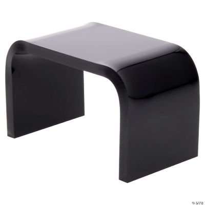 Plymor Black Acrylic Rectangular Display Riser, 1 inch Height x 1.5 ...