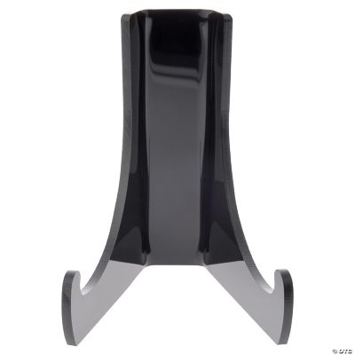 Plymor Black Acrylic Flat Back Easel with Deep Support Ledges, 3" H x 2 ...