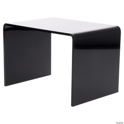Plymor Black Acrylic Rectangular Display Riser, 6 inch Height x 9 inch ...
