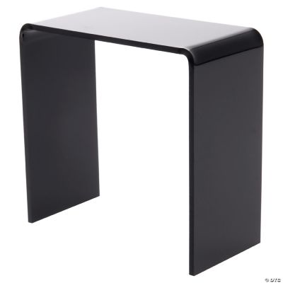 Plymor Black Acrylic Vertical Rectangular Display Riser, 4" H x 4" W x ...