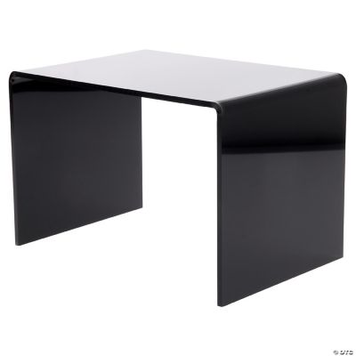 Plymor Black Acrylic Small Rectangular Display Riser, 7 inch Height x ...