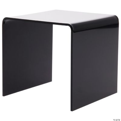 Plymor Black Acrylic Square Display Riser, 4" H x 4" W x 4" D (1/8 ...