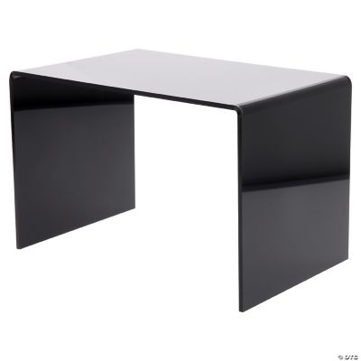 Plymor Black Acrylic Rectangular Display Riser, 9 inch Height x 13.5 ...