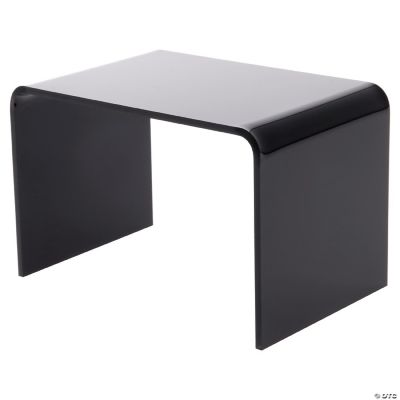 Plymor Black Acrylic Rectangular Display Riser, 3 inch Height x 4.5 ...
