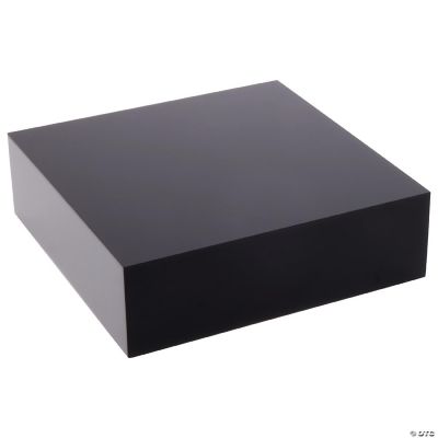 Plymor Black Polished Acrylic Square Display Block, 1" H x 3" W x 3" D ...