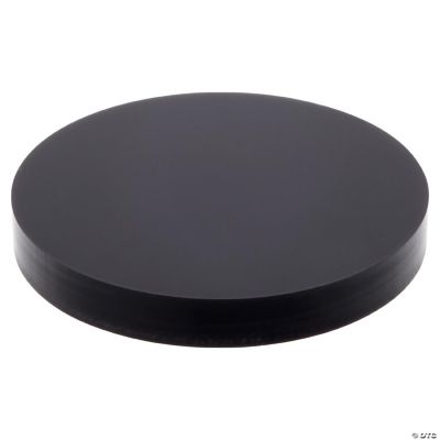 Plymor Black Acrylic Round Standard-Edge Display Base, 1.5" W x 1.5" D ...