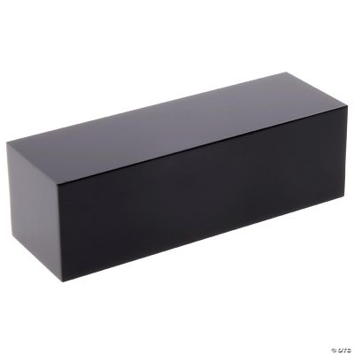 Plymor Black Polished Acrylic Rectangular Display Block, 1" H x 1" W x ...