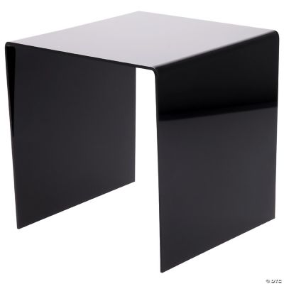 Plymor Black Acrylic Square Display Riser, 7" H x 7" W x 7" D (1/8 ...