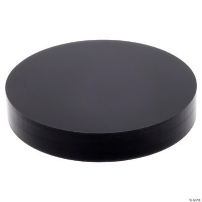 Plymor Black Acrylic Round Standard-Edge Display Base, 2" W x 2" D x 0. ...
