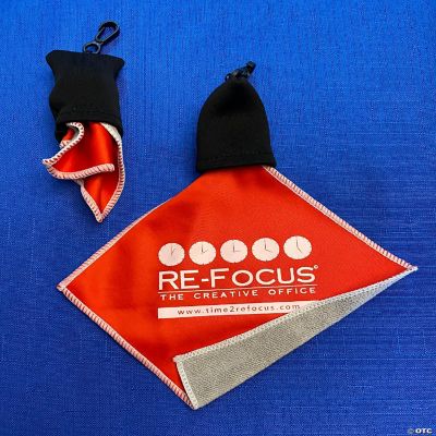 Red Microfiber Cleaning Cloth Key Chain