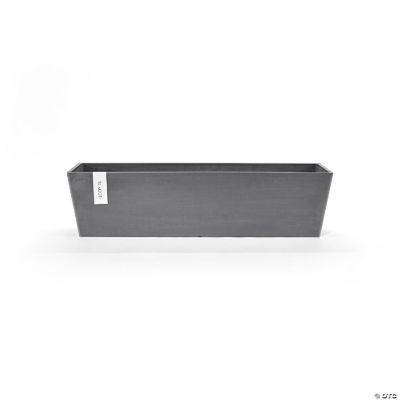 Ecopots Modern Recycled Bruges Plastic Indoor Outdoor Rectangular ...