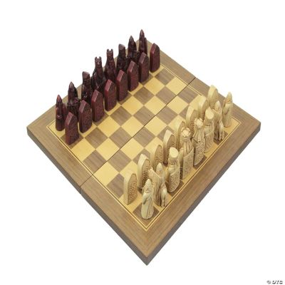 Veronese Design Ancient Scottish Isle Of Lewis Style Chess Set With ...