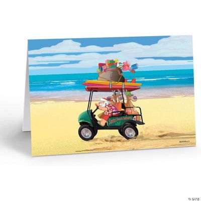 Stonehouse Collection Santa's Beach Buggy Beach Christmas Card - Beach ...