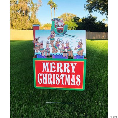 Stonehouse Collection Beach Christmas Yard Sign 24 x 18 Inch Holiday ...