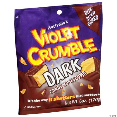 Violet Crumble Candy Dark Chocolate Cubes Bites 6 Oz (Pack of 8 ...