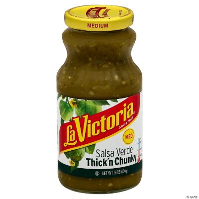 La Victoria Salsa Thick & Chunky Medium Verde 16 oz (Pack of 12 ...