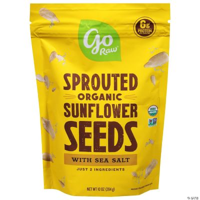 Go Raw Sprouted Sunflower Seeds Sea Salt 10 oz (Pack Of 6) | Oriental ...