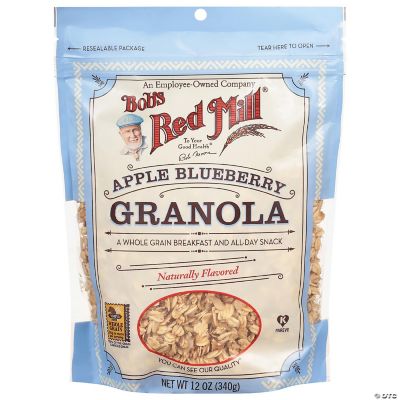 Bobs Red Mill Granola Whole Grain Apple Blueberry 12 oz (Pack of 4 ...