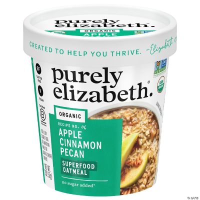Purely Elizabeth - Oatmeal Apple Cinnamon Pecan 2 oz (Pack of 12 ...