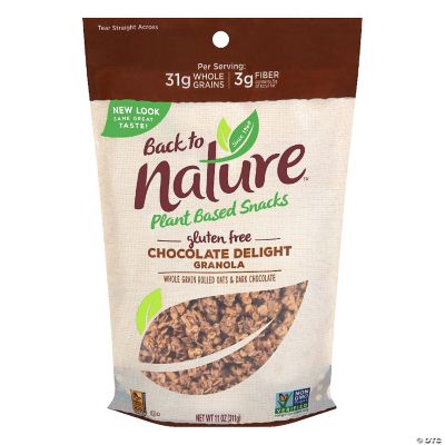Back To Nature Chocolate Delight Granola - Whole Grain Rolled Oats and ...