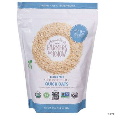 One Degree Oats Quick Sprouted Organic 24 Oz (Pack of 4) | Oriental Trading