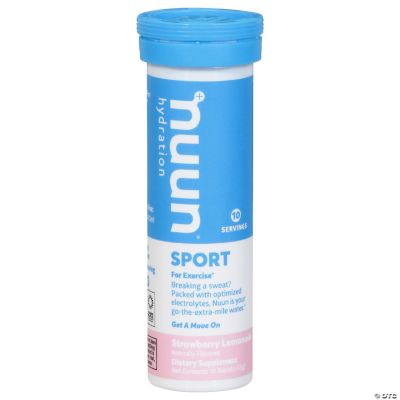 Nuun Hydration Nuun Active - Strawberry Lemonade 10 Tablets (Pack of 8 ...