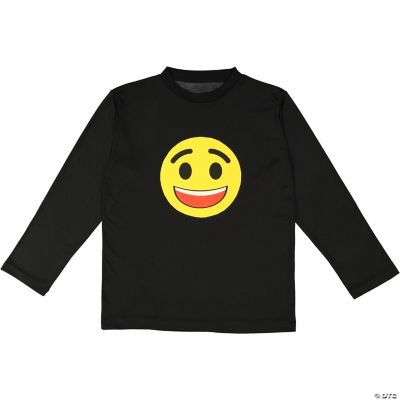 SMILING FACE EMOJI T-SHIRT -ADULTS XL | Oriental Trading