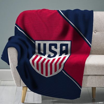 Sleep Squad US Soccer Federation Logo 60” x 80” Raschel Plush Blanket ...