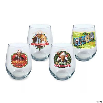 National Lampoon's Christmas Vacation Merry Clarkmas 21oz Stemless ...