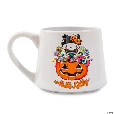 Sanrio Hello Kitty Pumpkin Candy Burglar Tapered Pottery Mug Holds 14 ...