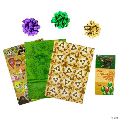 The Legend of Zelda 9-Piece Wrapping Paper Kit | Oriental Trading