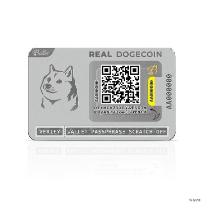Ballet REAL Series Dogecoin Cold Storage Wallet Card | Oriental Trading