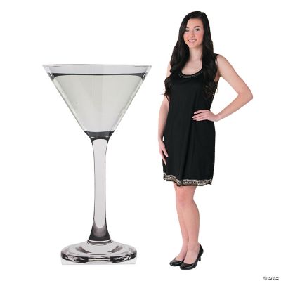 33" x 60" 3D Martini Glass Backdrop Cardboard Cutout Stand-Up ...