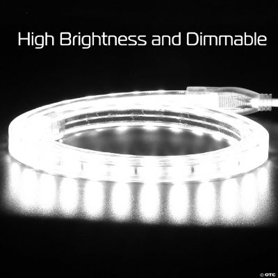 32.8FT LED Strip Light 110V IP65 Waterproof 2500LM Dimmable Rope Light ...