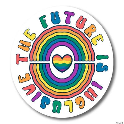Magnet Me Up The Future Is Inclusive LGBTQ Magnet Decal, 6x4 Inch ...