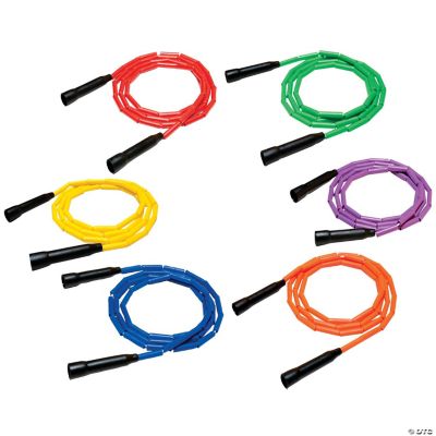 Sportime Gradestuff Link Jump Ropes, 7 Feet Each, Assorted Colors, Set ...