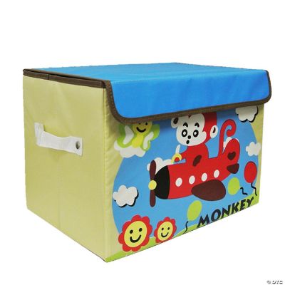 Wrapables Children'S Foldable Storage Box For Toys And Clothes, Monkey